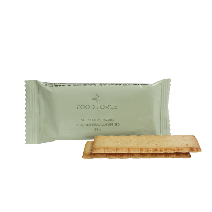Salty cereal biscuits 25g (04.09.2027) – Food Force