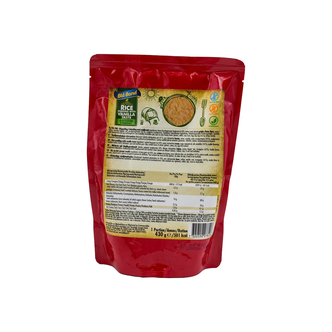 Bla Band rice pudding with vanilla taste 430g – Food Force